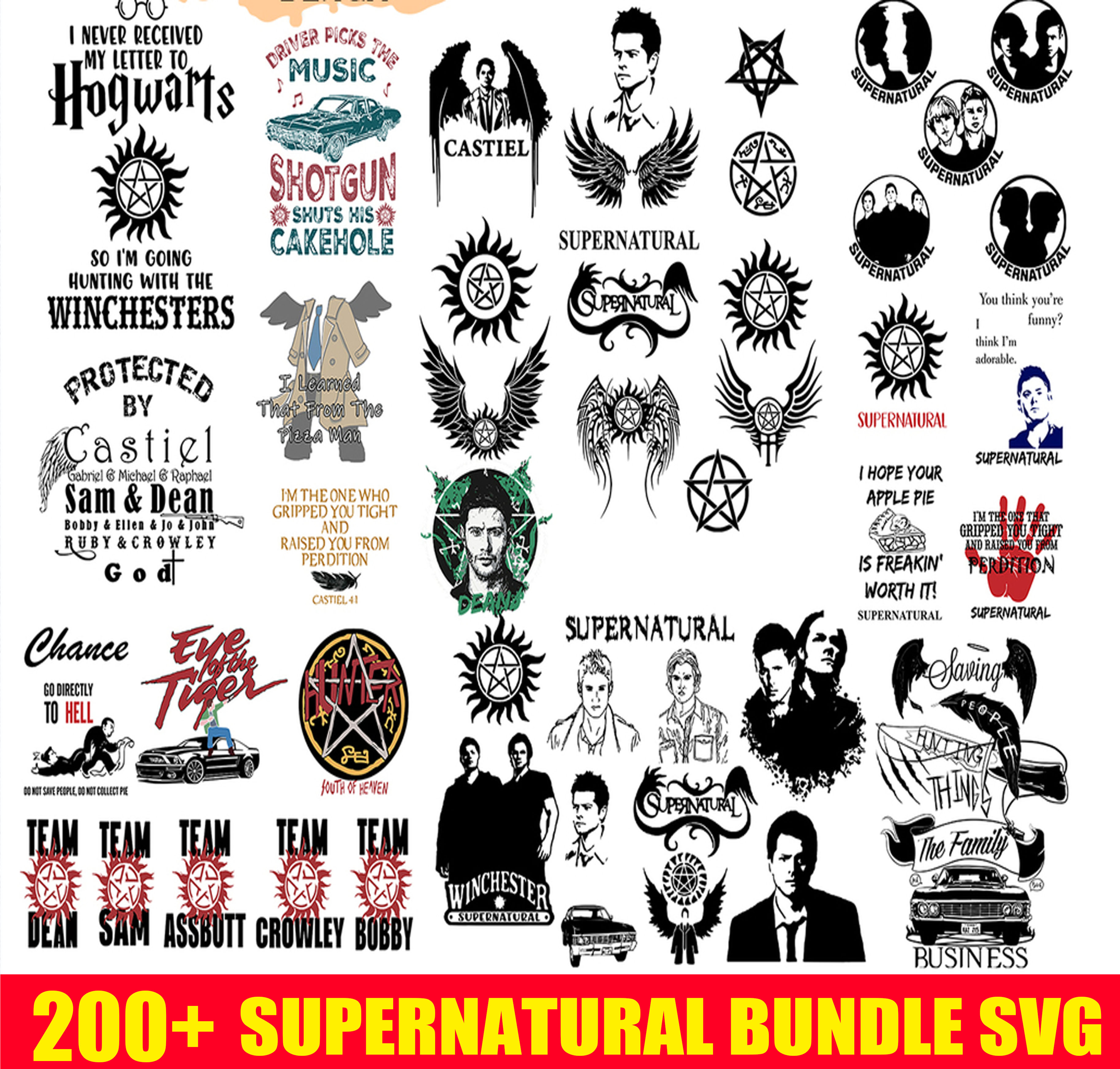 Supernatural Svg Bundle, Winchesters Svg Bundle | Inspire Uplift