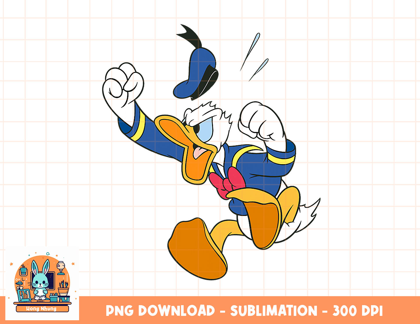 Disney Donald Duck Fit of Anger png, sublimation, digital do | Inspire ...