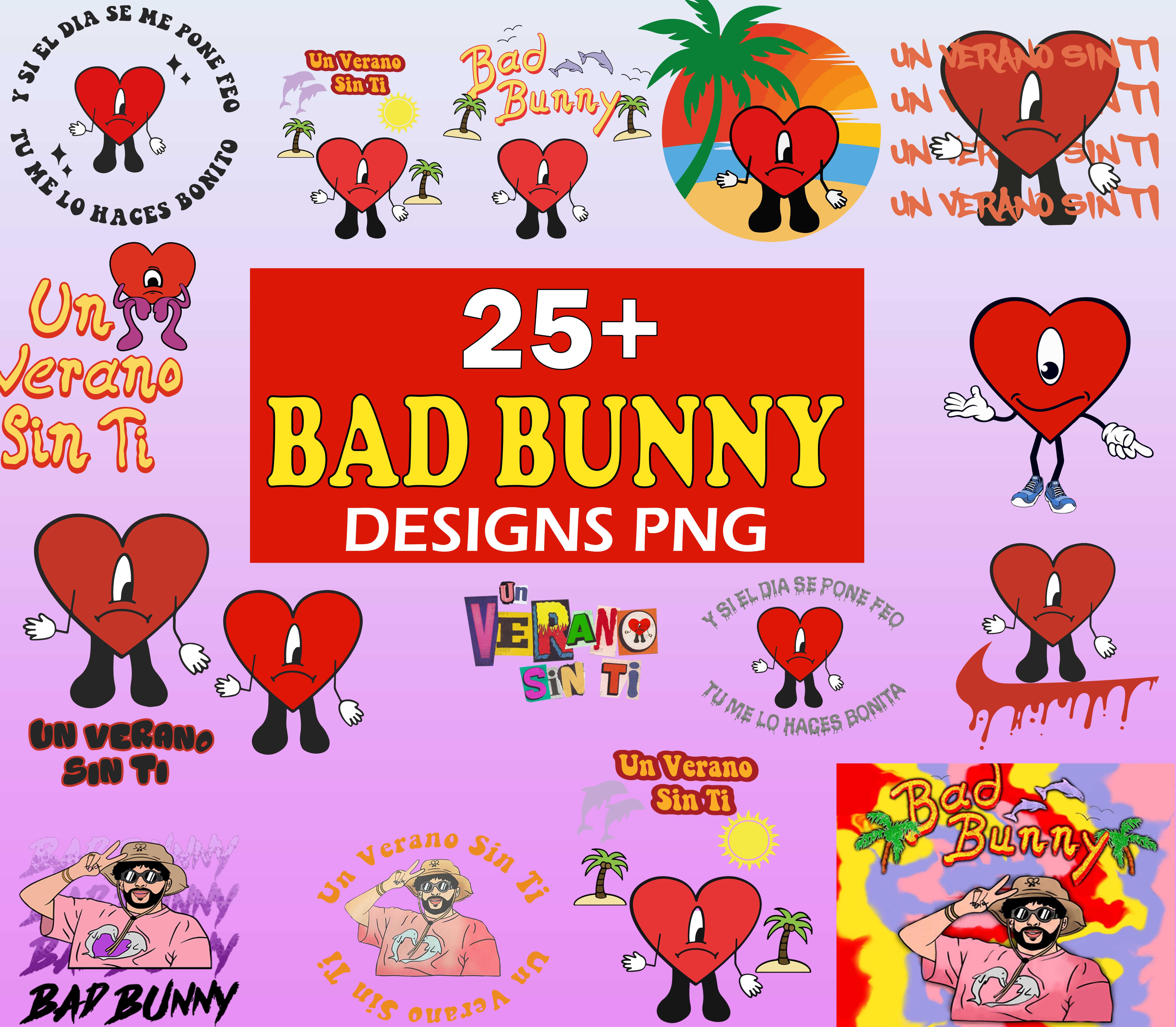 Bad Bunny Png Bundle, Bad Bunny Png, Bad Bunny Bundle, Bad B | Inspire ...