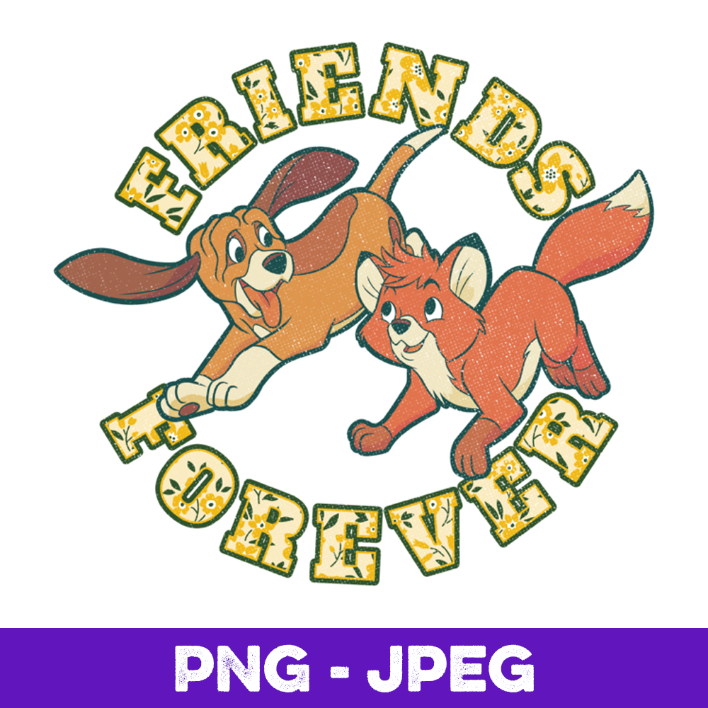 Disney The Fox and the Hound Tod And Copper Friends Forever | Inspire ...