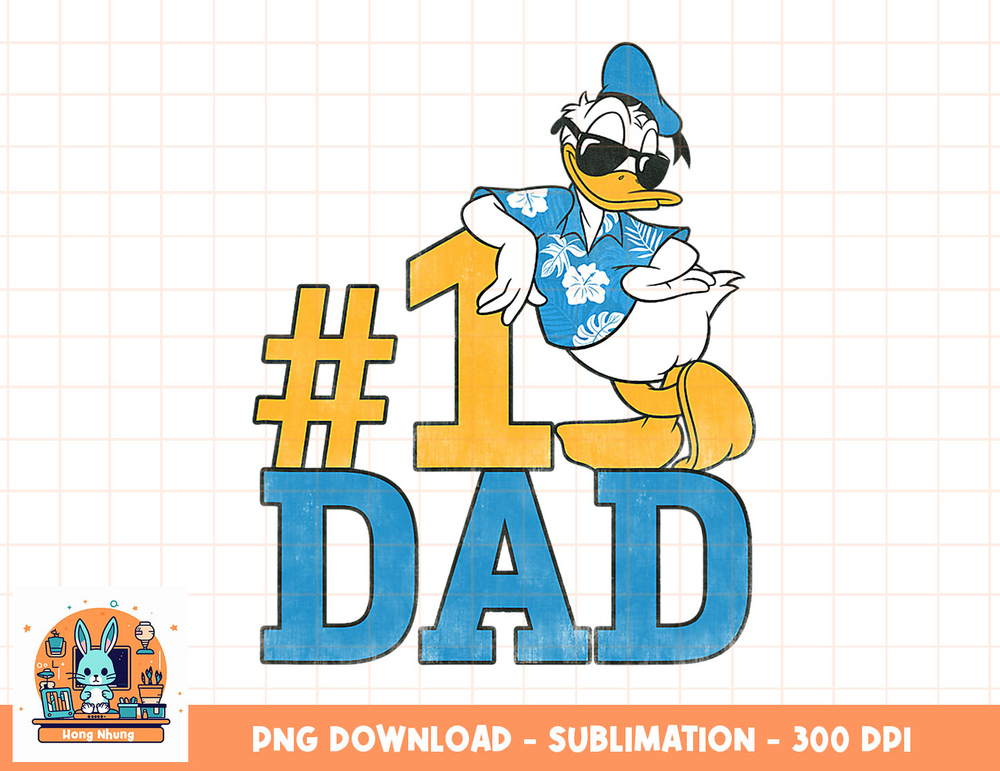 Disney Donald Duck Number One Dad Sunglasses png, sublimatio | Inspire ...