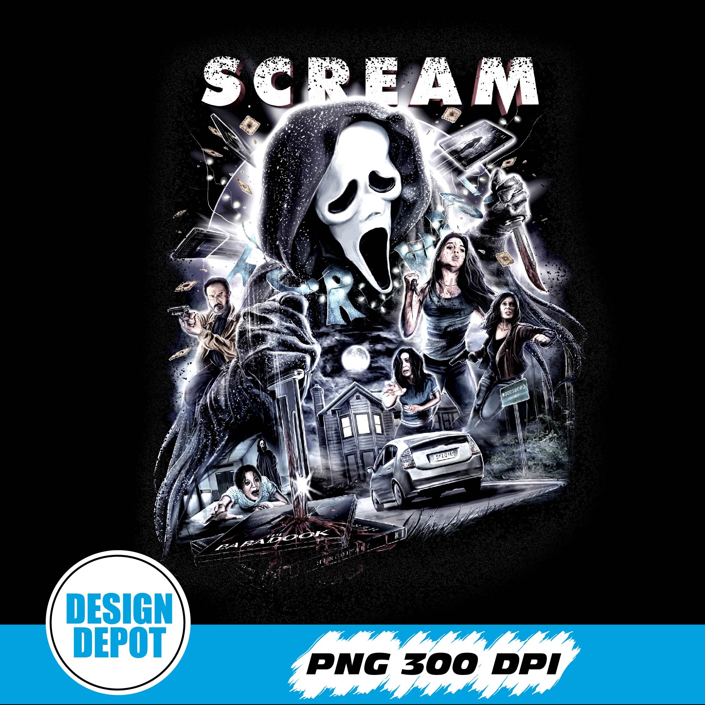 Scream Png, Scary Movie Png, Halloween Party Png, Halloween | Inspire ...