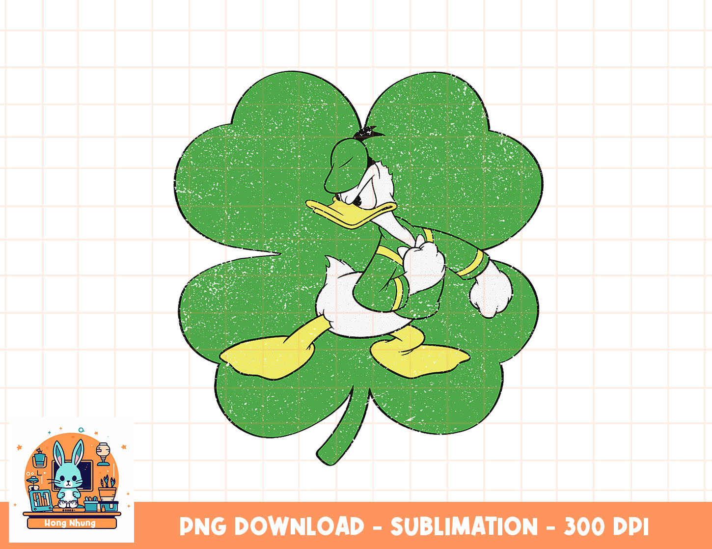 Disney Donald Duck Retro Shamrock St. Patrick s Day png, sub | Inspire ...