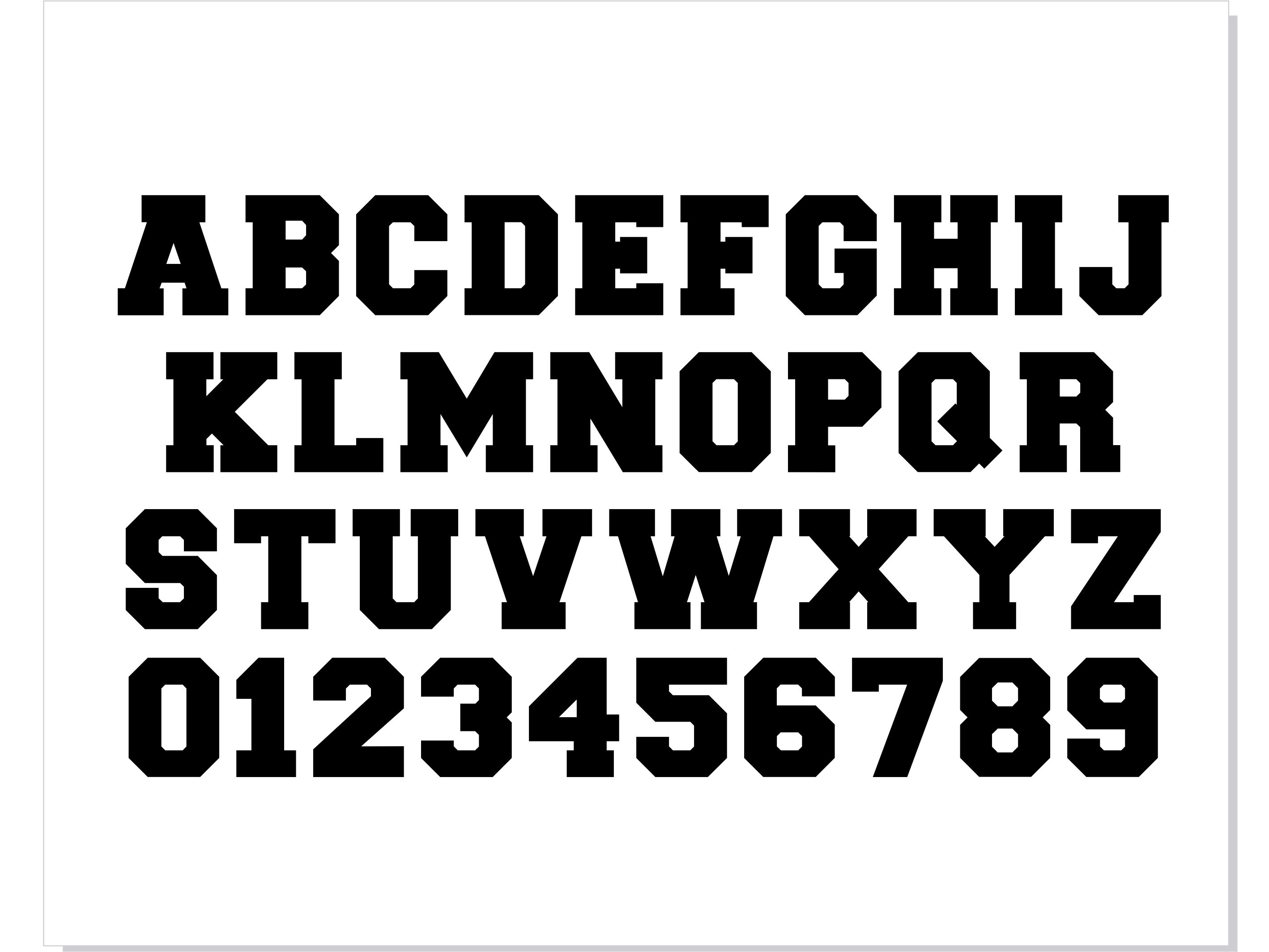 Collegiate Heavy Font