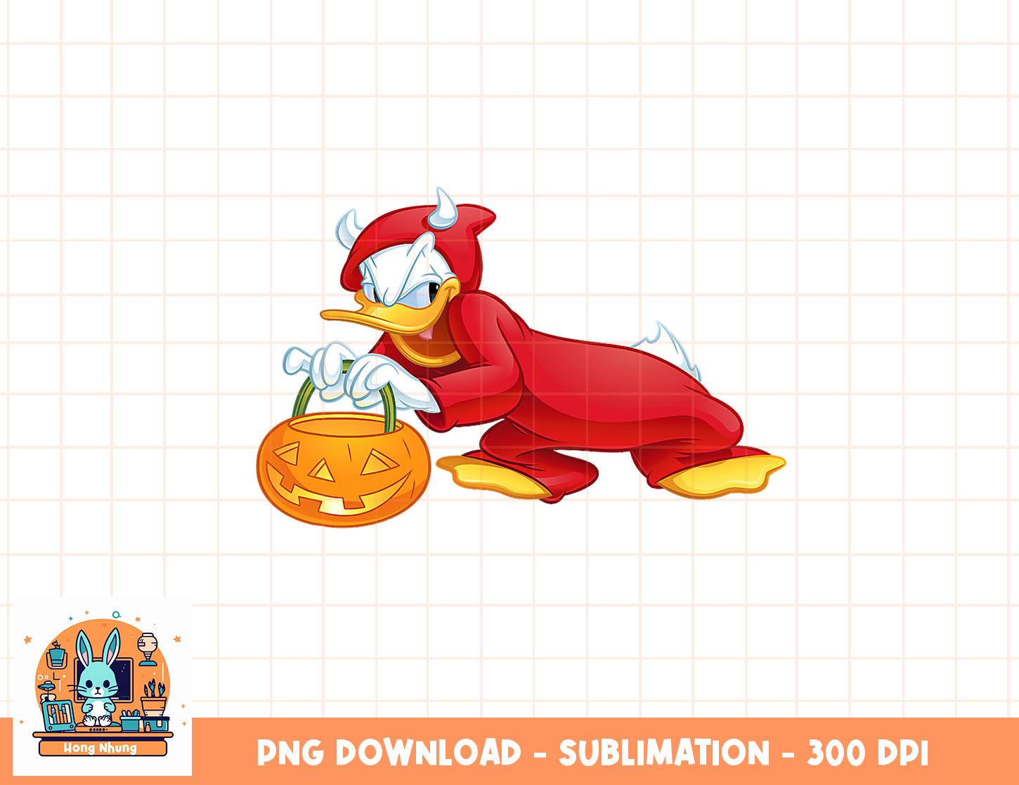 Disney Halloween Donald Duck Devil Costume png, sublimation, | Inspire ...