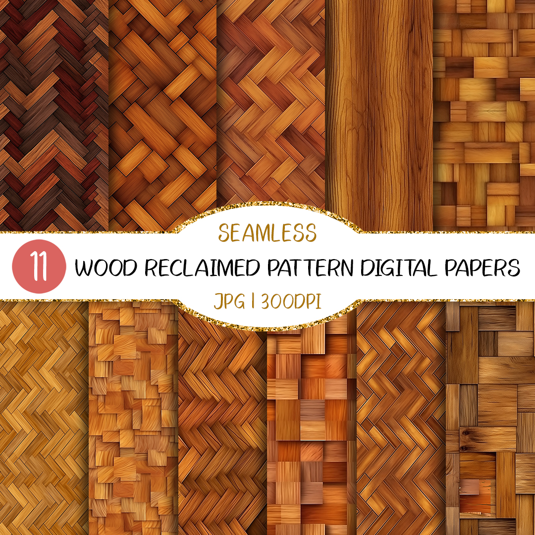 Seamless Wood reclaimed Pattern Digital Papers - Inspire Uplift