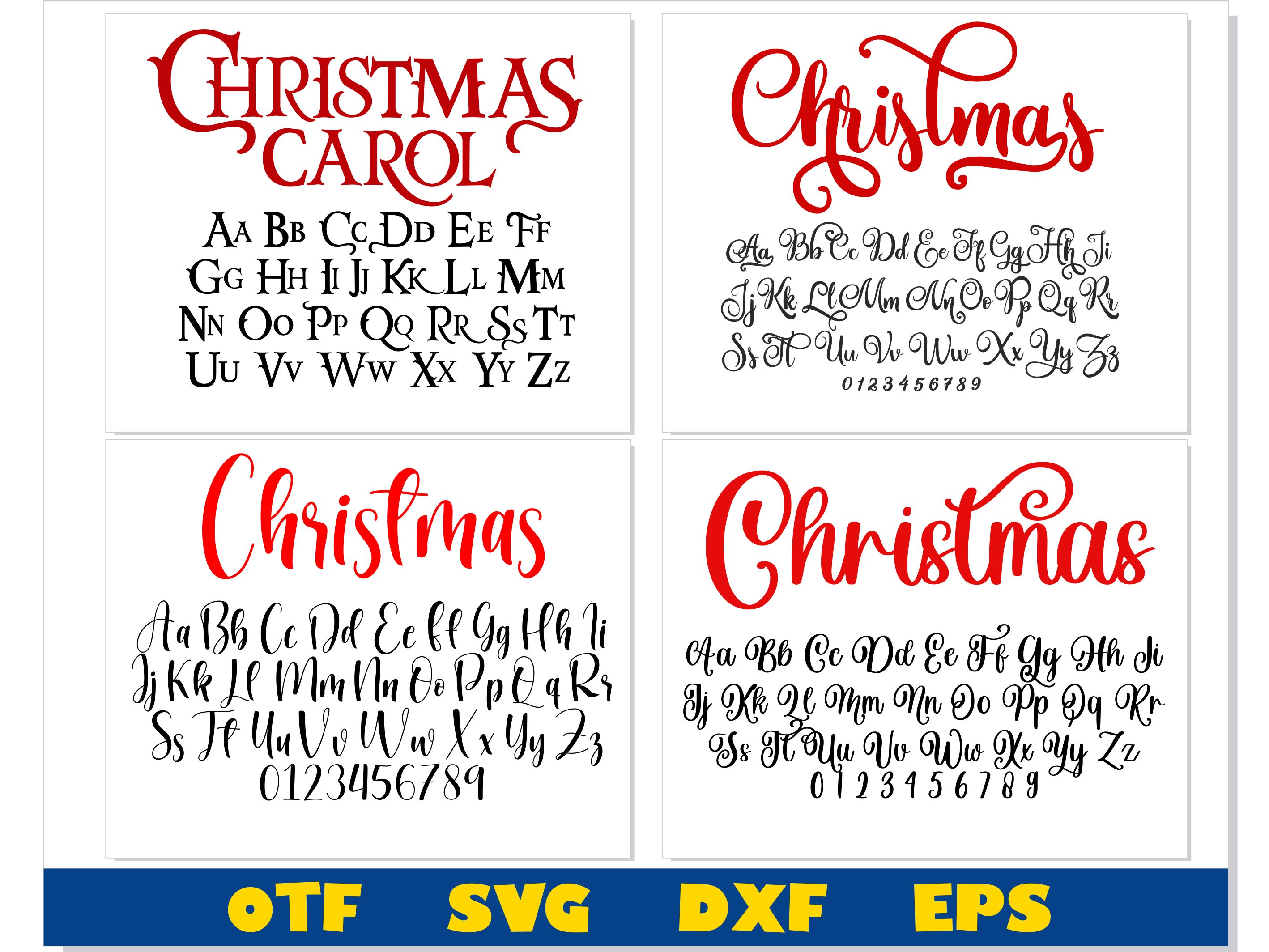 Christmas Font Bundle mini | Christmas Fonts, Christmas Font | Inspire ...