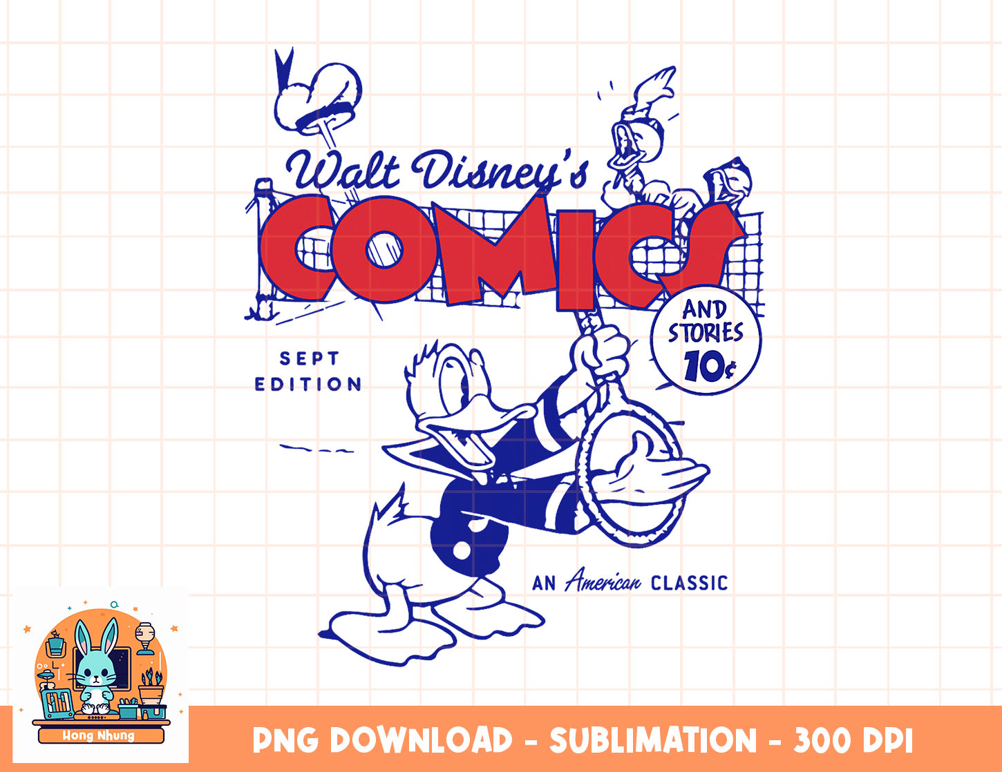Disney Mickey And Friends Donald Duck Comic Cover png, subli | Inspire ...