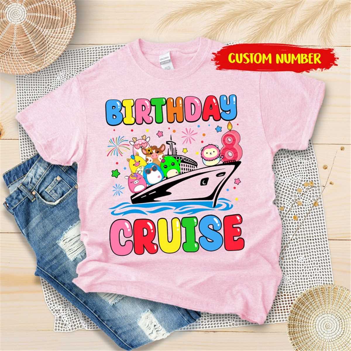 Custom Birthday Cruise Squishmallow Shirt, Squishmallow Birt | Inspire ...