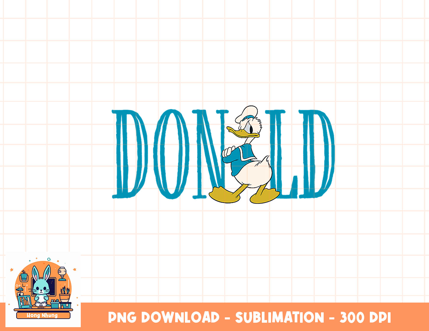 Disney Mickey and Friends Donald Duck Lettering Classic png, | Inspire ...