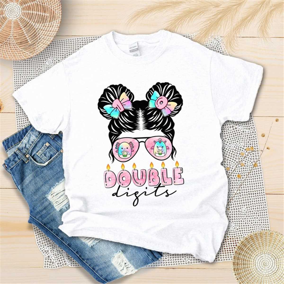 Messy Bun Squishmallow Double Digits Shirt - Squishmallow B | Inspire ...