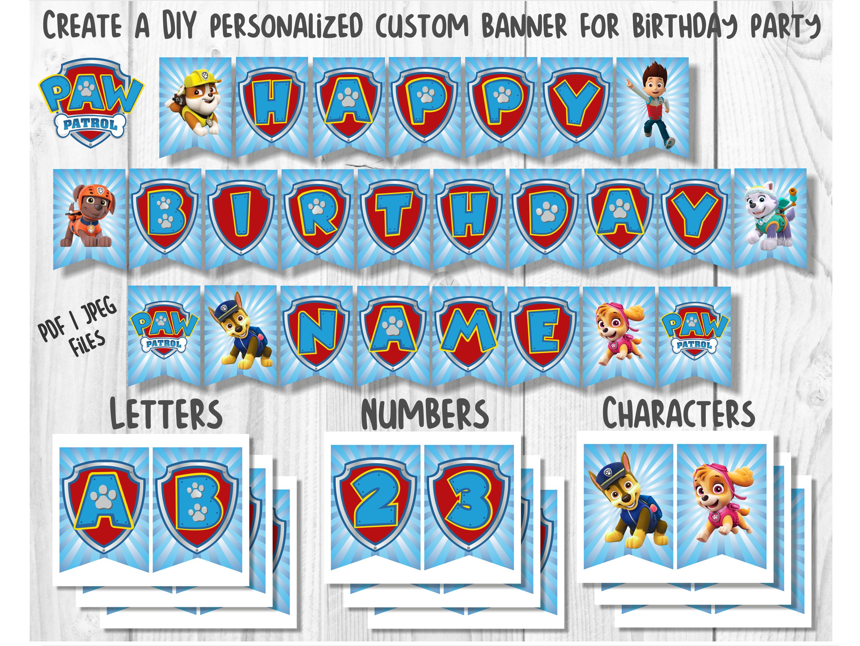 Free Printable Birthday Banners Personalized