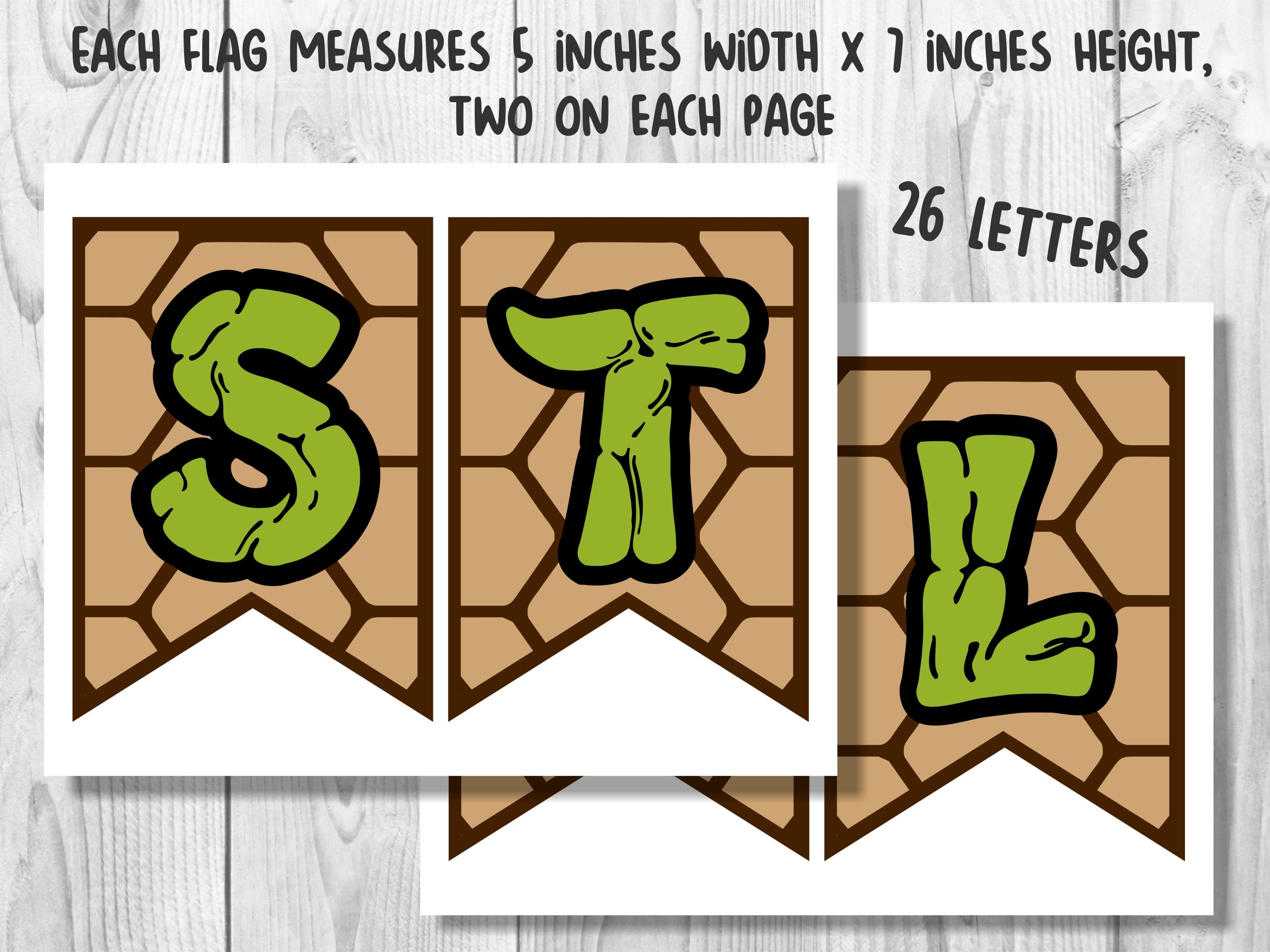 Teenage Mutant Ninja Turtles Letters