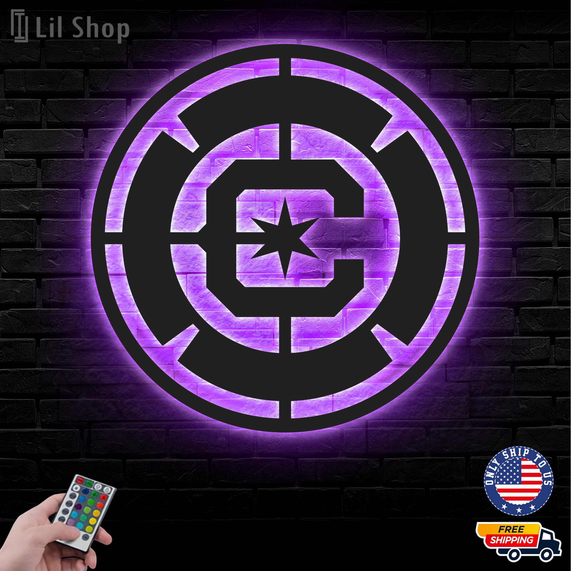 Chicago Fire FC Metal Led Sign, MLS Logo Metal Led Wall Sign | Inspire ...