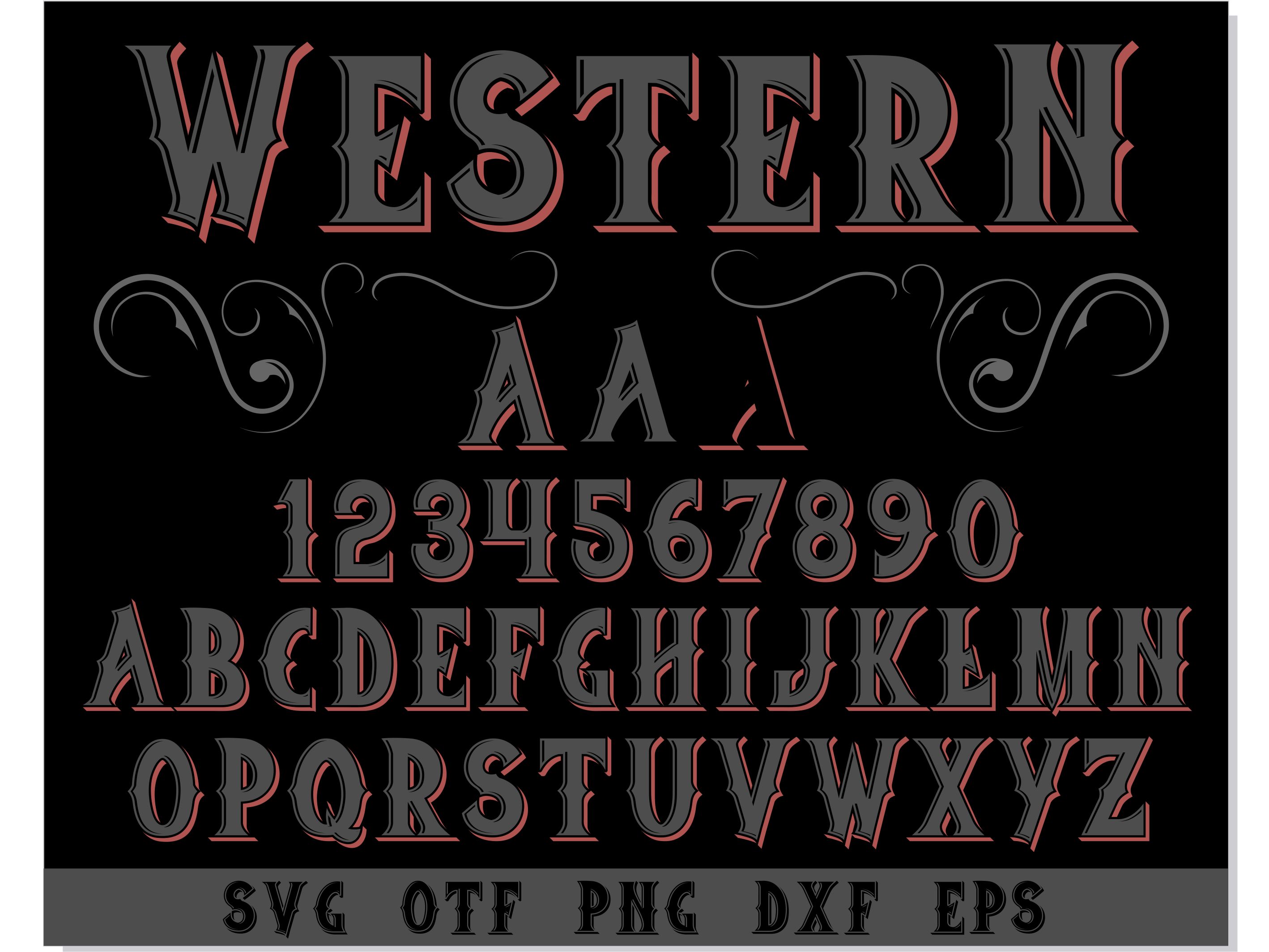 Western Vintage Font Layered | Western Font otf, Western Fon | Inspire ...