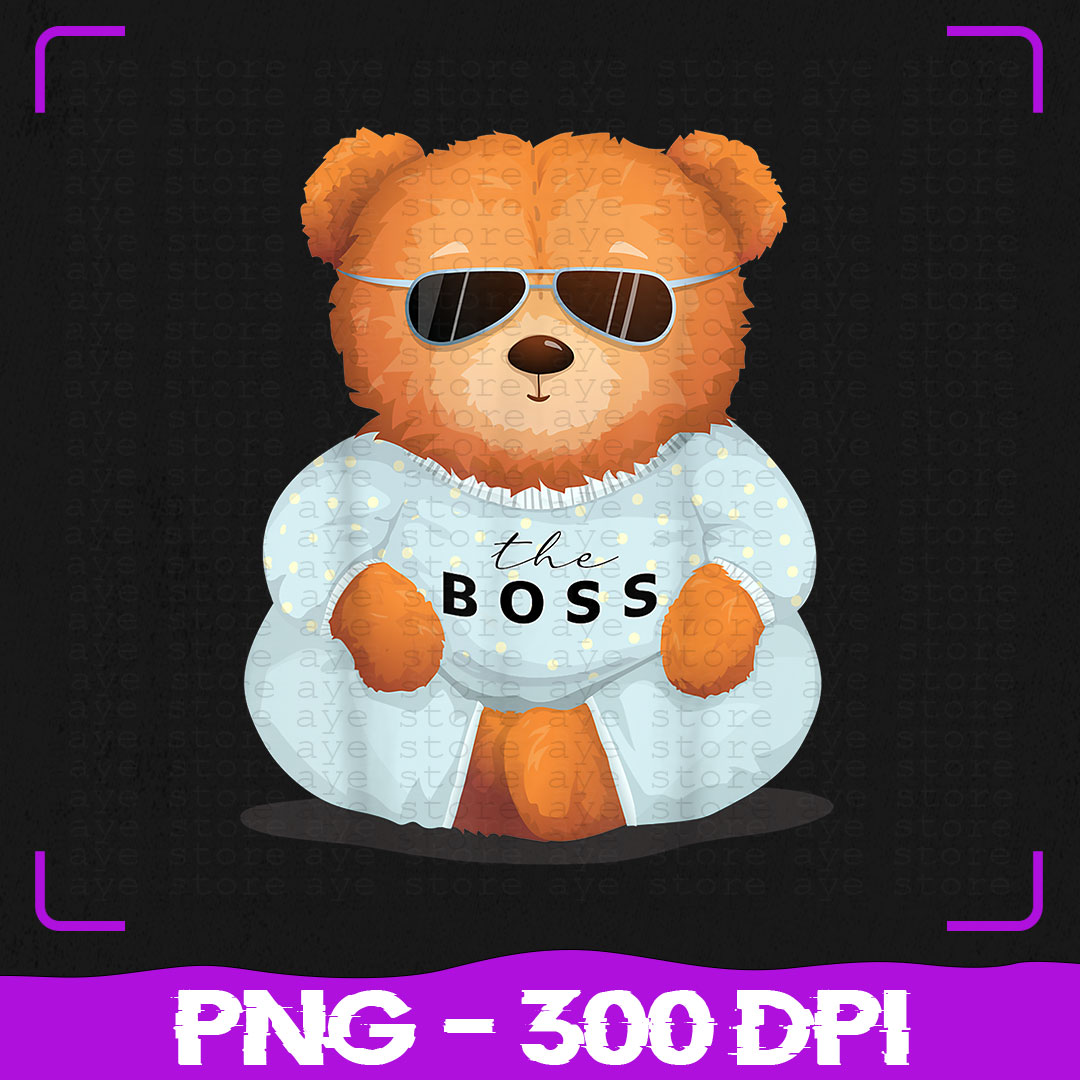 Cool Teddy Png, Bear with Sunglasses Png, Teddy Lover Png, T | Inspire ...