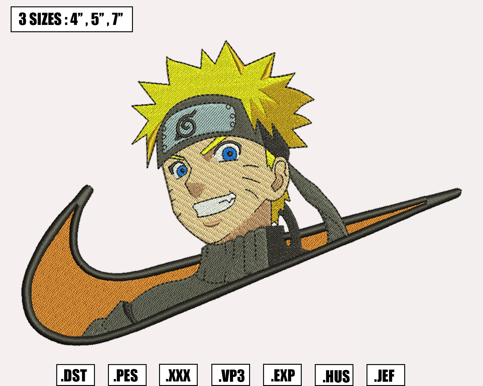 Nike x Naruto Logo Embroidery Design, Pokemon Embroidery Des | Inspire ...