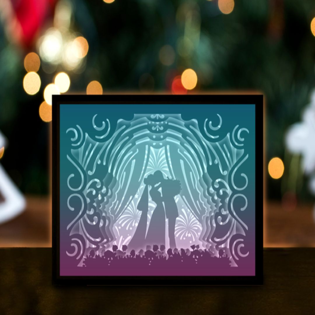 Happy Wedding Light Box Template | Inspire Uplift