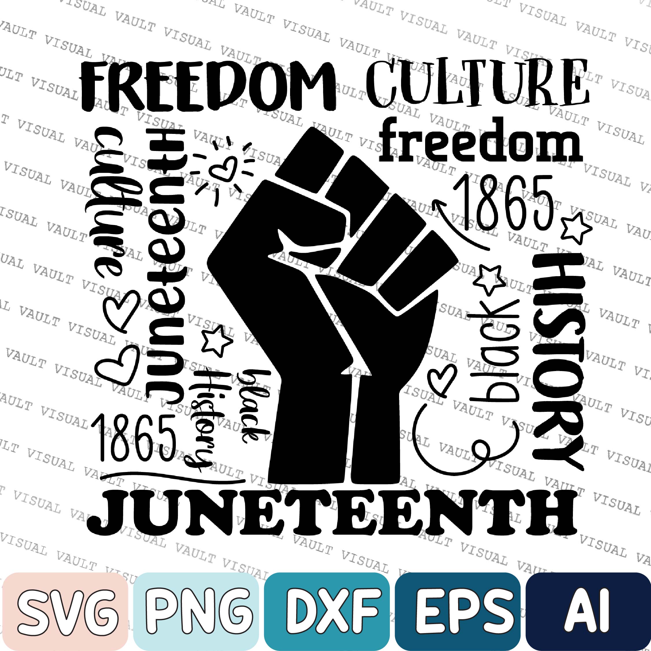 Juneteenth 1865 Svg, Black History Svg, Juneteenth Svg, Free | Inspire ...