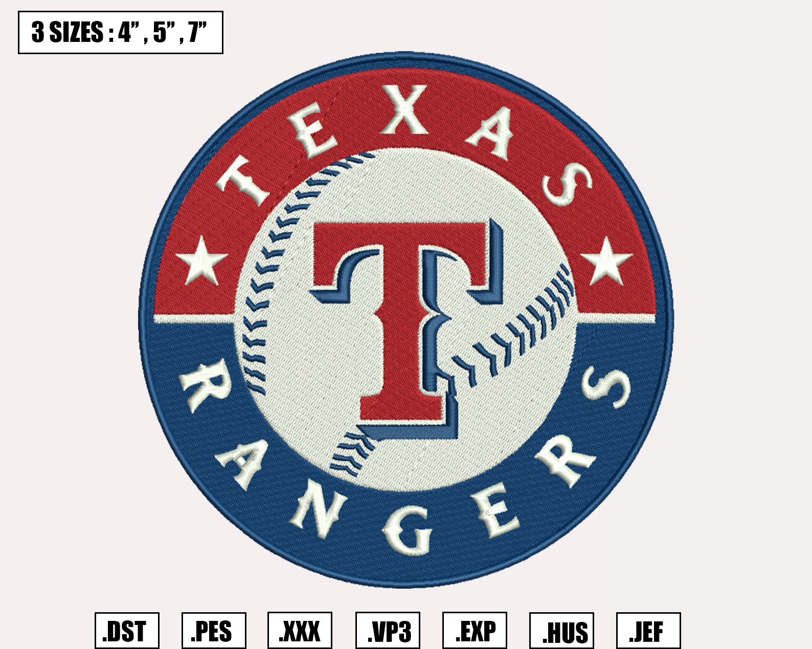 Texas Rangers Embroidery Designs, MLB Logo Embroidery Files, | Inspire ...