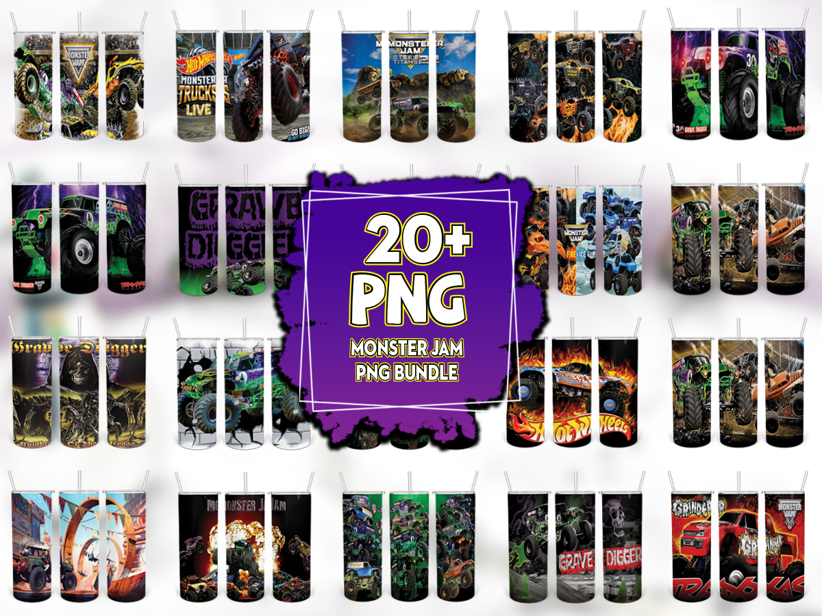 20 Designs Monster Jam Png Bundle, Monster Jam Png | Inspire Uplift