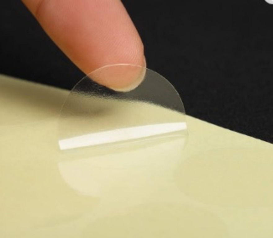 Clear Transparent PVC 2" Round Stickers, Envelope Tab Sealer - Inspire ...
