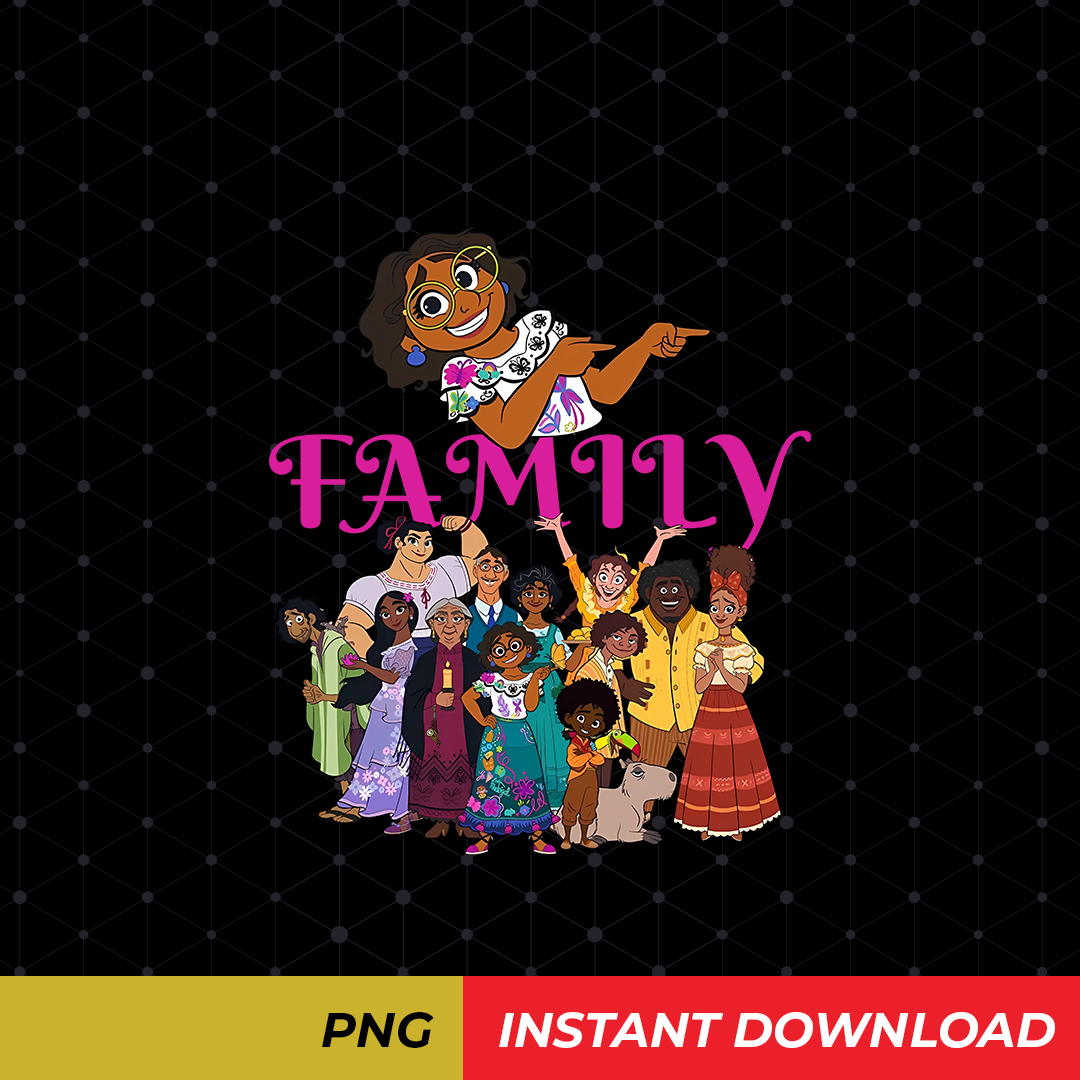 Encanto Family Madrigal PNG Digital Instant Download - Inspire Uplift