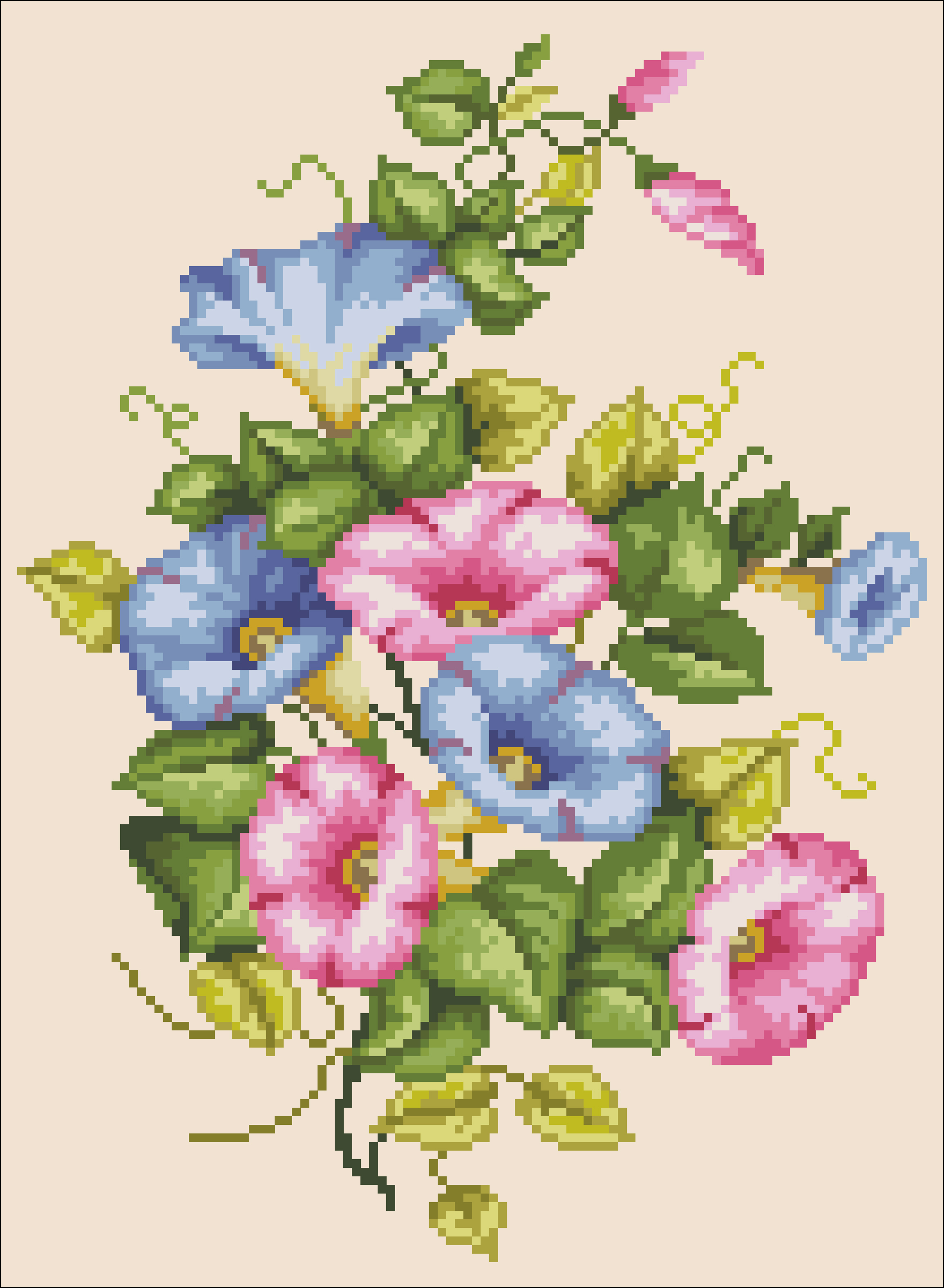 PDF Cross Stitch Digital Pattern - The Morning Bells - Embro | Inspire ...