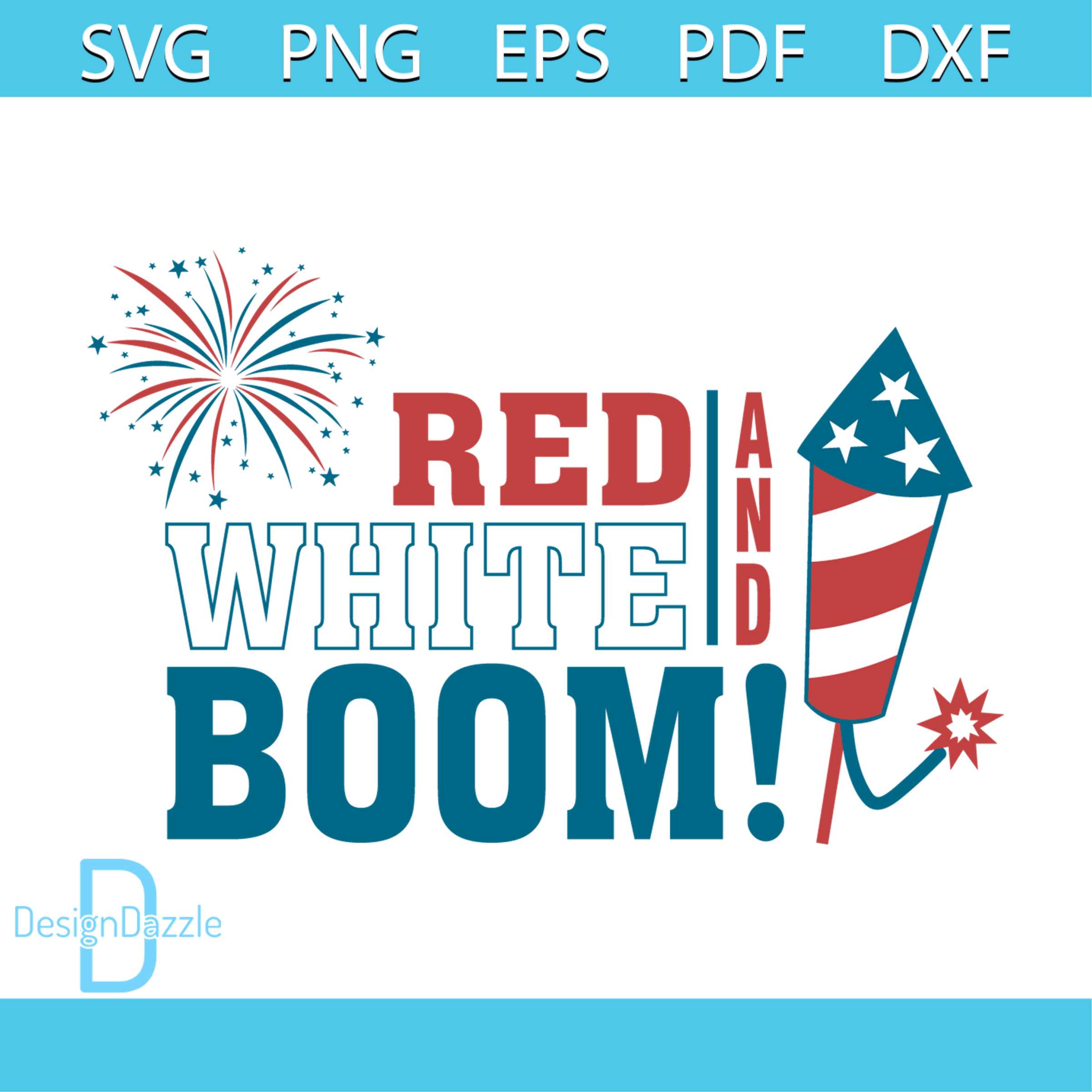 Red White And Boom 4th Of July Fireworks Independence Day SV - Inspire ...