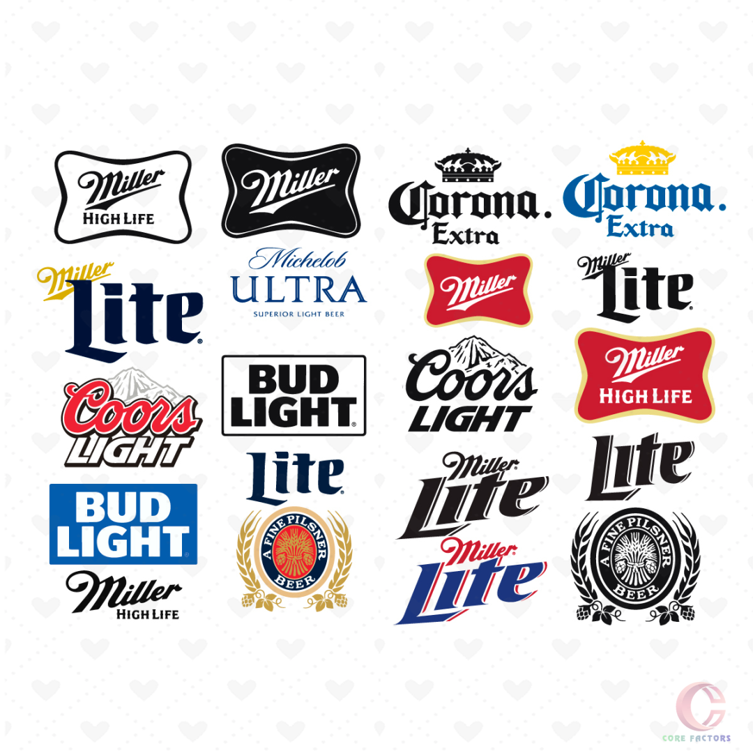 Beer Brand Logo Bundle, Trending Svg, Beer Brand Logo Svg, B - Inspire ...