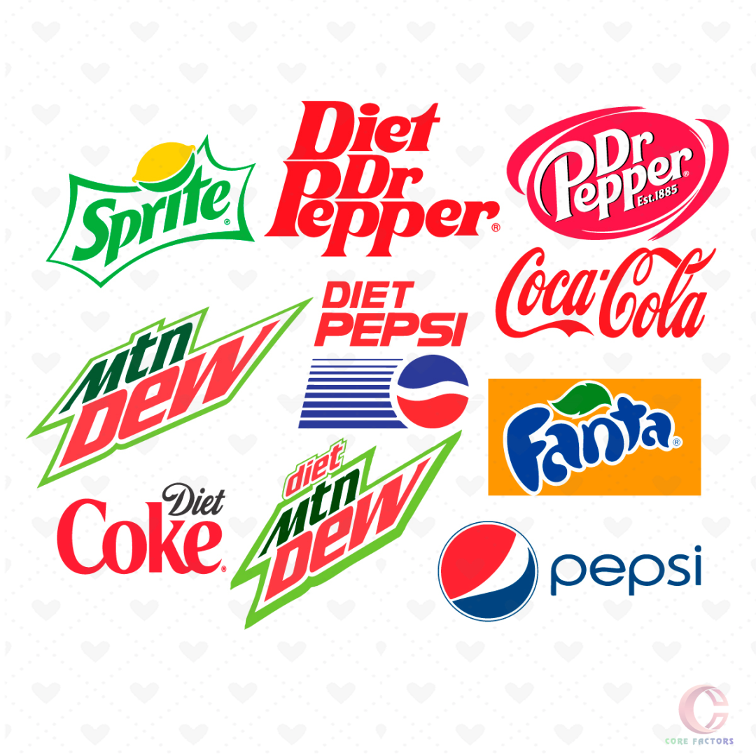 Bundle Soda Drinks Svg, Trending Svg, Soda Drink Bundle Logo | Inspire ...