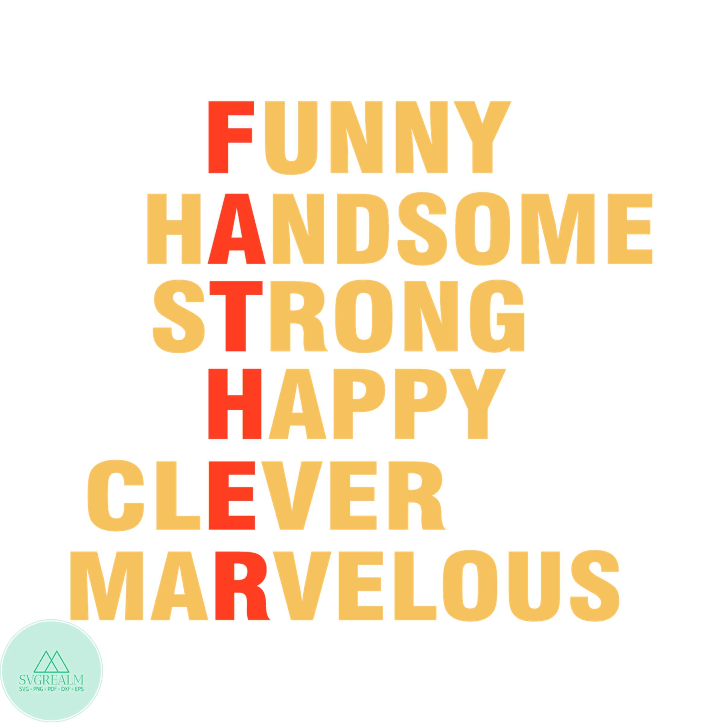 Father Word Art Svg | Inspire Uplift
