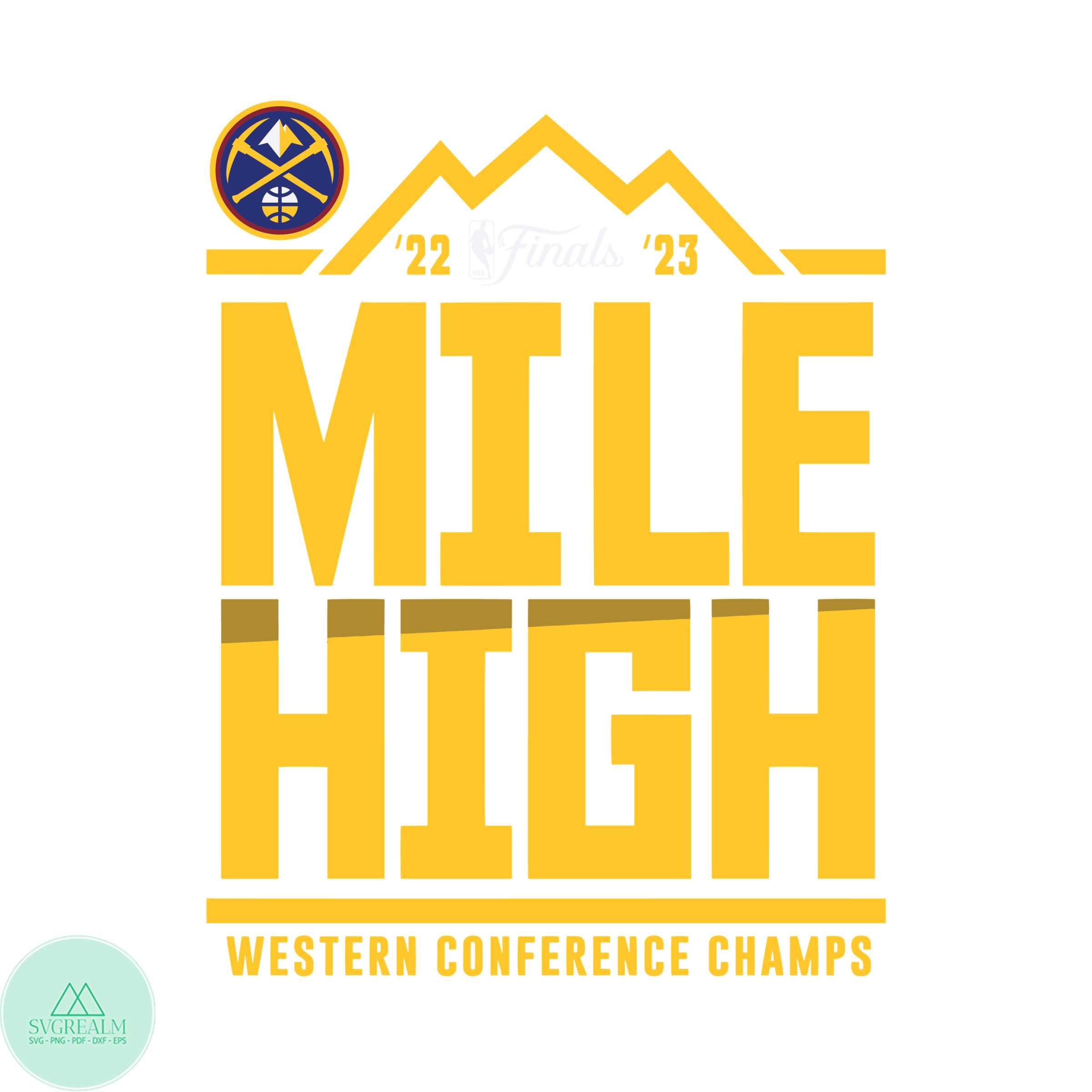 Denver Nuggets Western Conference Champs 2023 NBA Finals SVG | Inspire ...