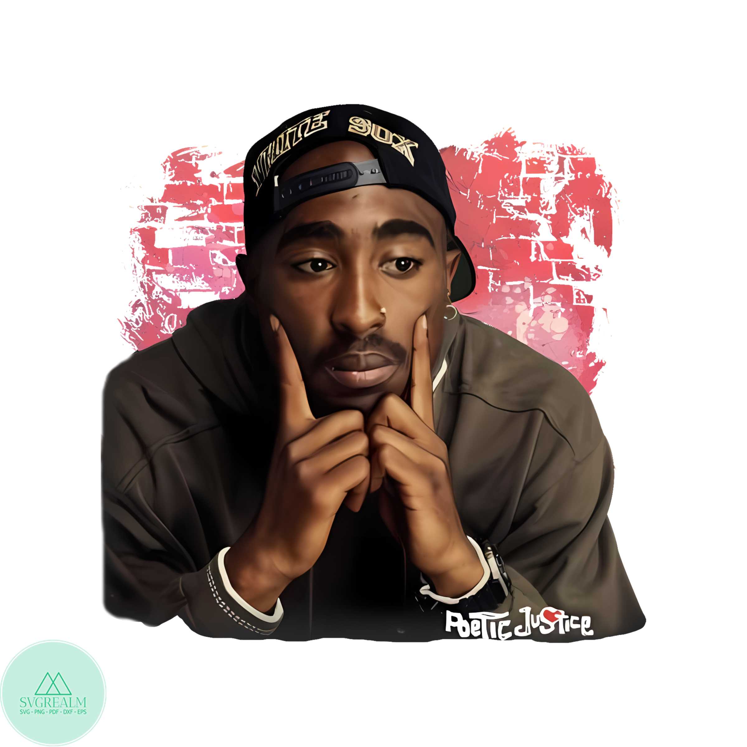 Tupac Shakur Rapper Png Silhouette Sublimation Files - Inspire Uplift