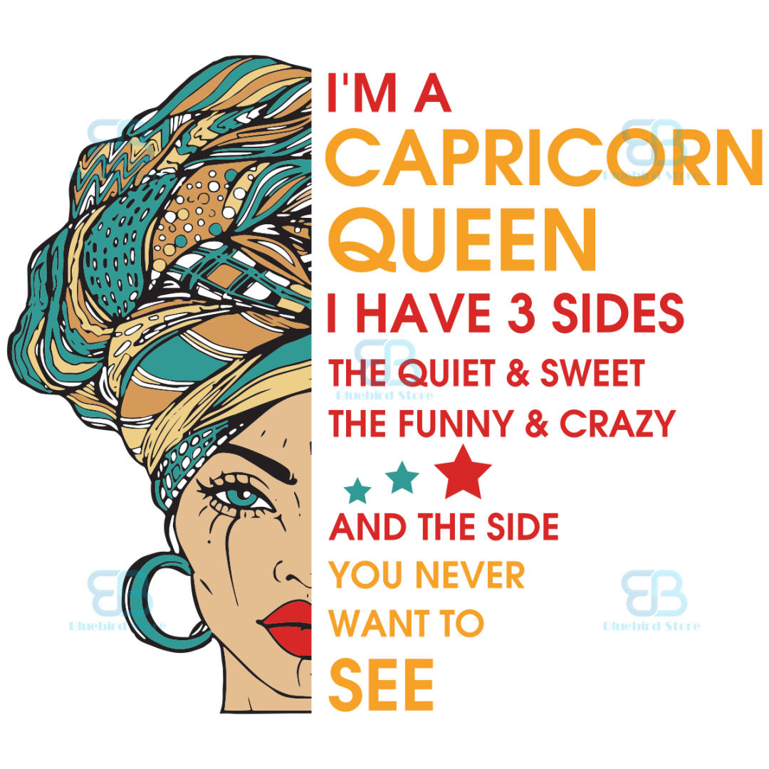 Capricorn Queen Svg | Inspire Uplift