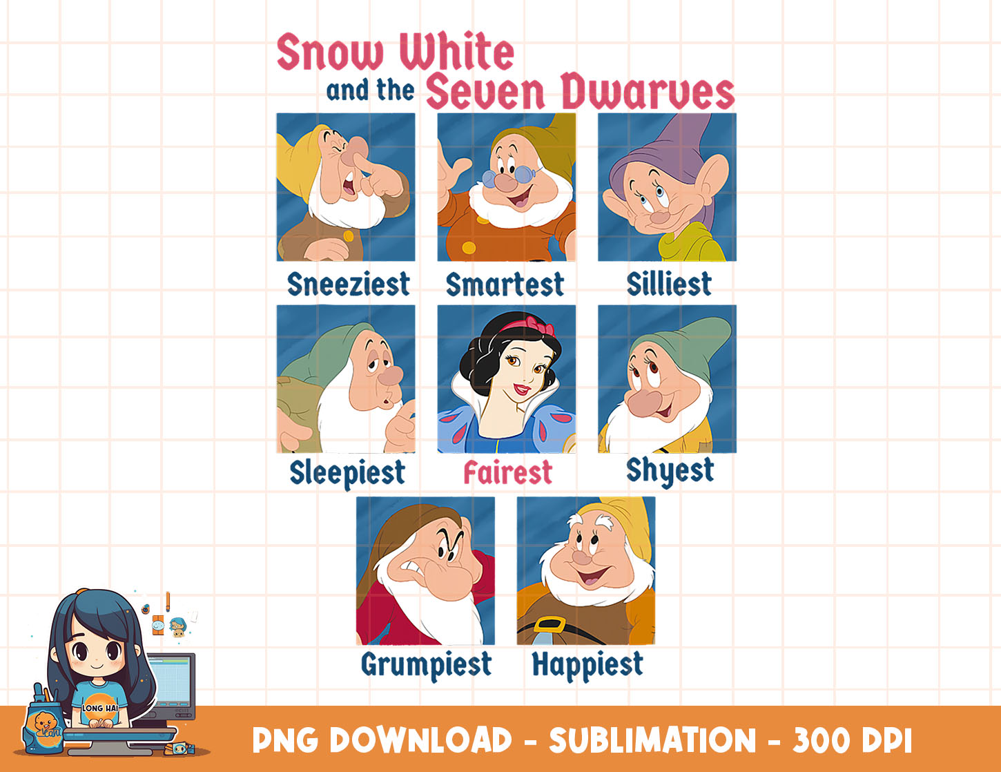 Disney Snow White And The Seven Dwarfs Group Box Up png, sub | Inspire ...
