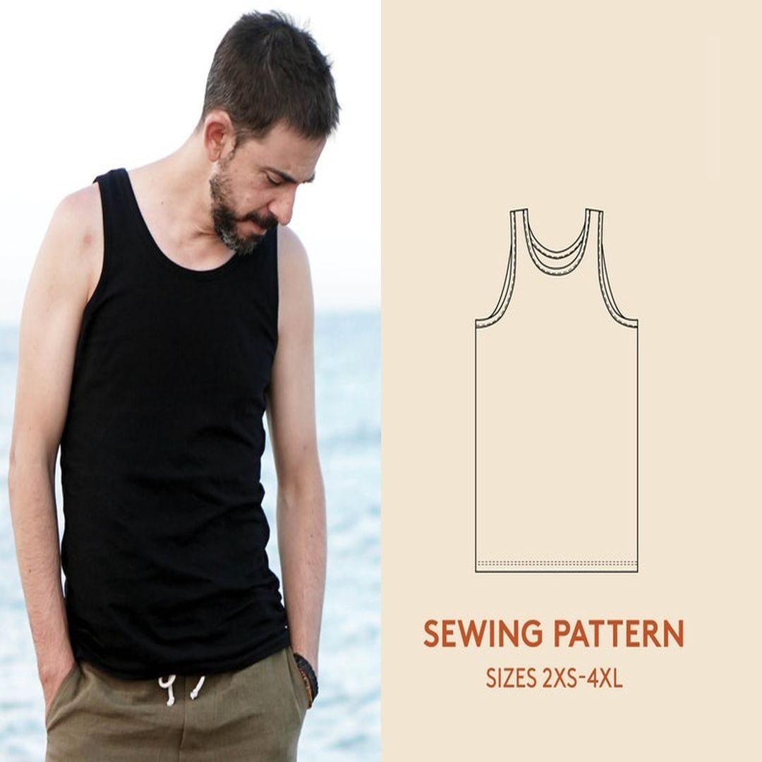 Tank Top Sewing Pattern | Sizes 2XS-4XL | Easy sewing projec | Inspire ...