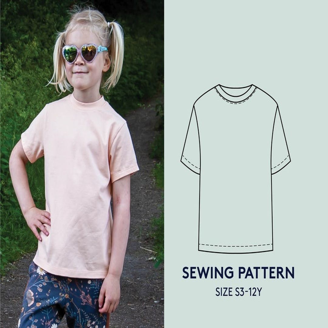 T-shirt sewing pattern and video tutorial, Easy sewing proje | Inspire ...