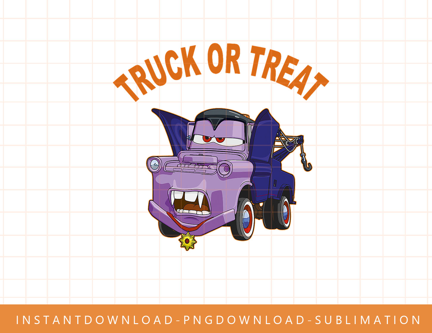 Disney Pixar Cars 2 Mater Vampire Halloween png, sublimate, | Inspire ...