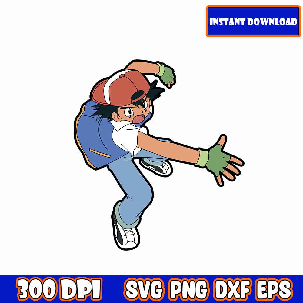 pokemon pokemon Ash Ketchum Svg, Pikachu Svg , Pikachu Png , | Inspire ...
