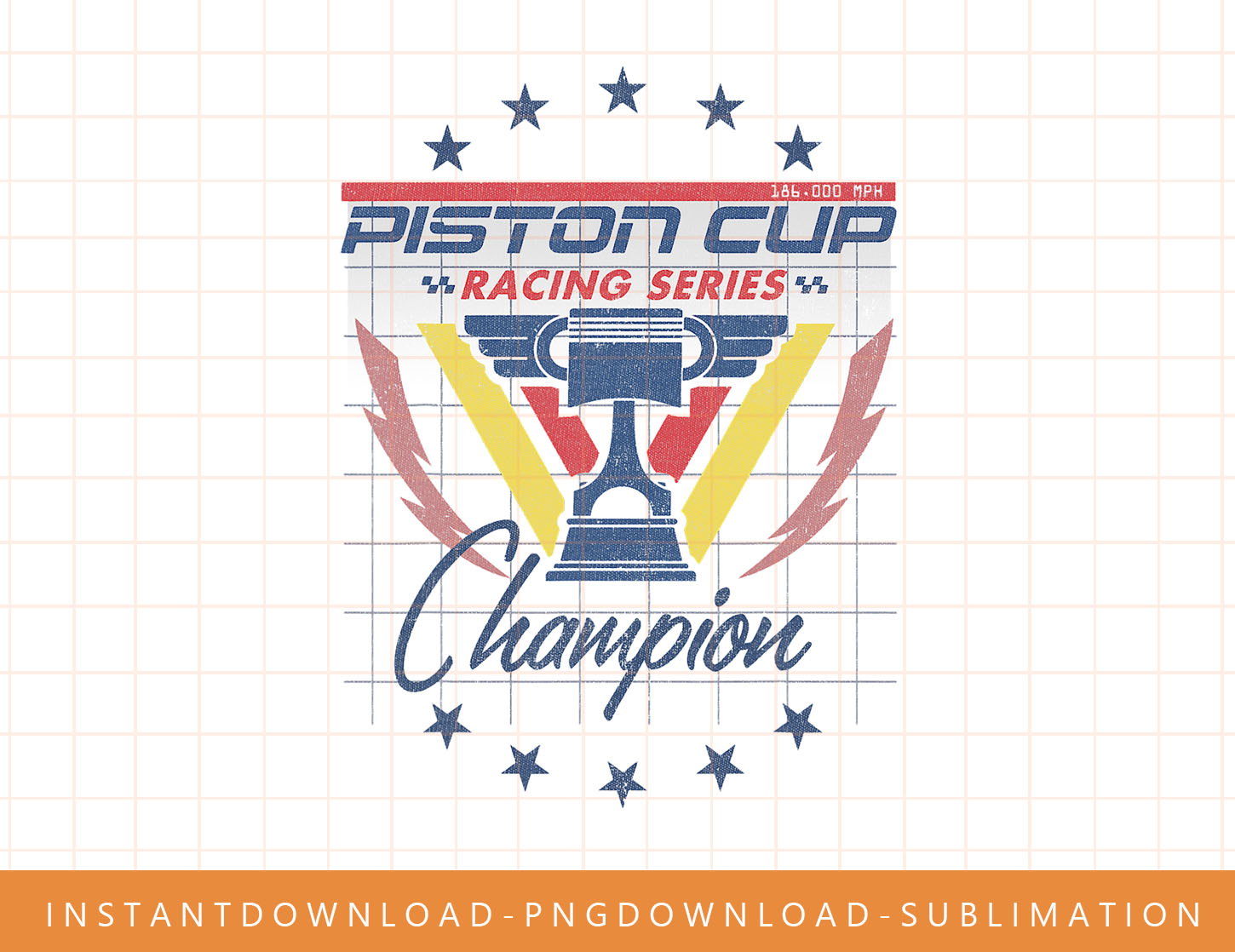 Disney Pixar Cars 3 Piston Cup Series Champ Graphic T-Shirt | Inspire ...