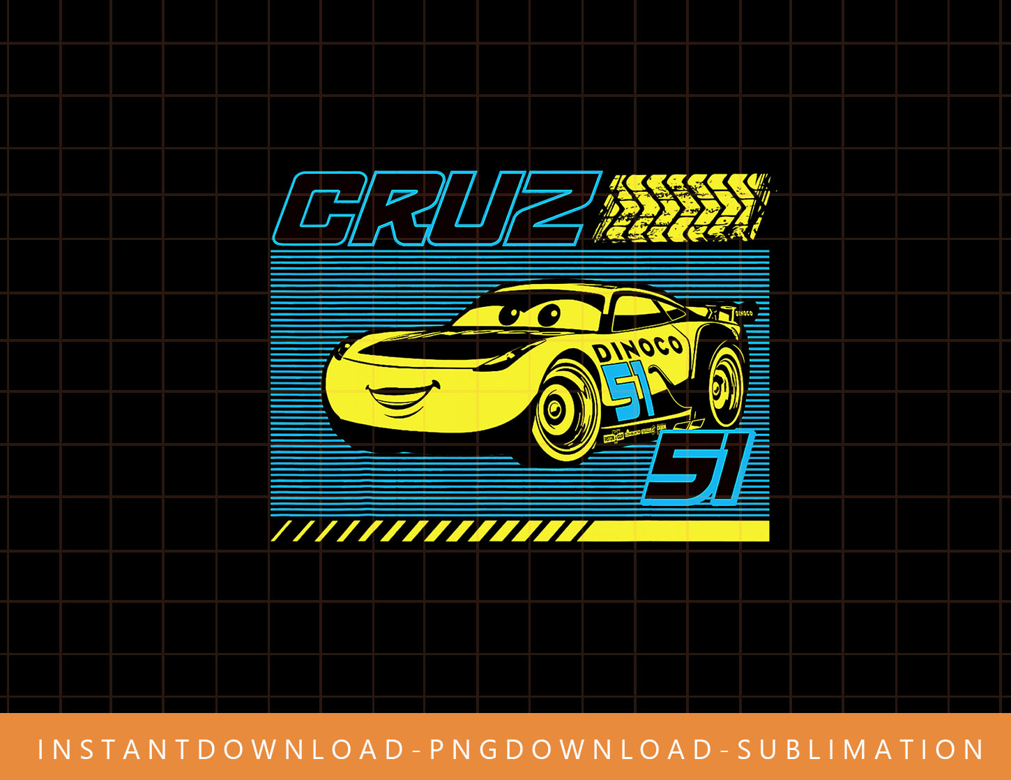 Disney Pixar Cars Dinoco Cruz Ramirez png, sublimate, digita | Inspire ...
