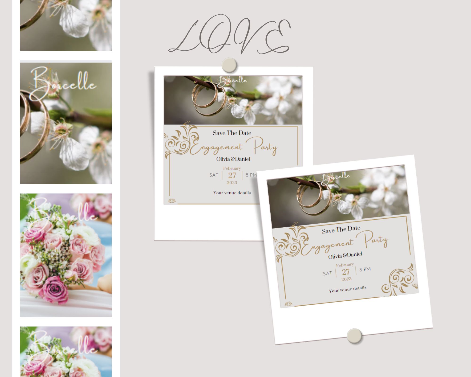 Downloadable Wedding Invitation Template - Editable, Canva T | Inspire ...
