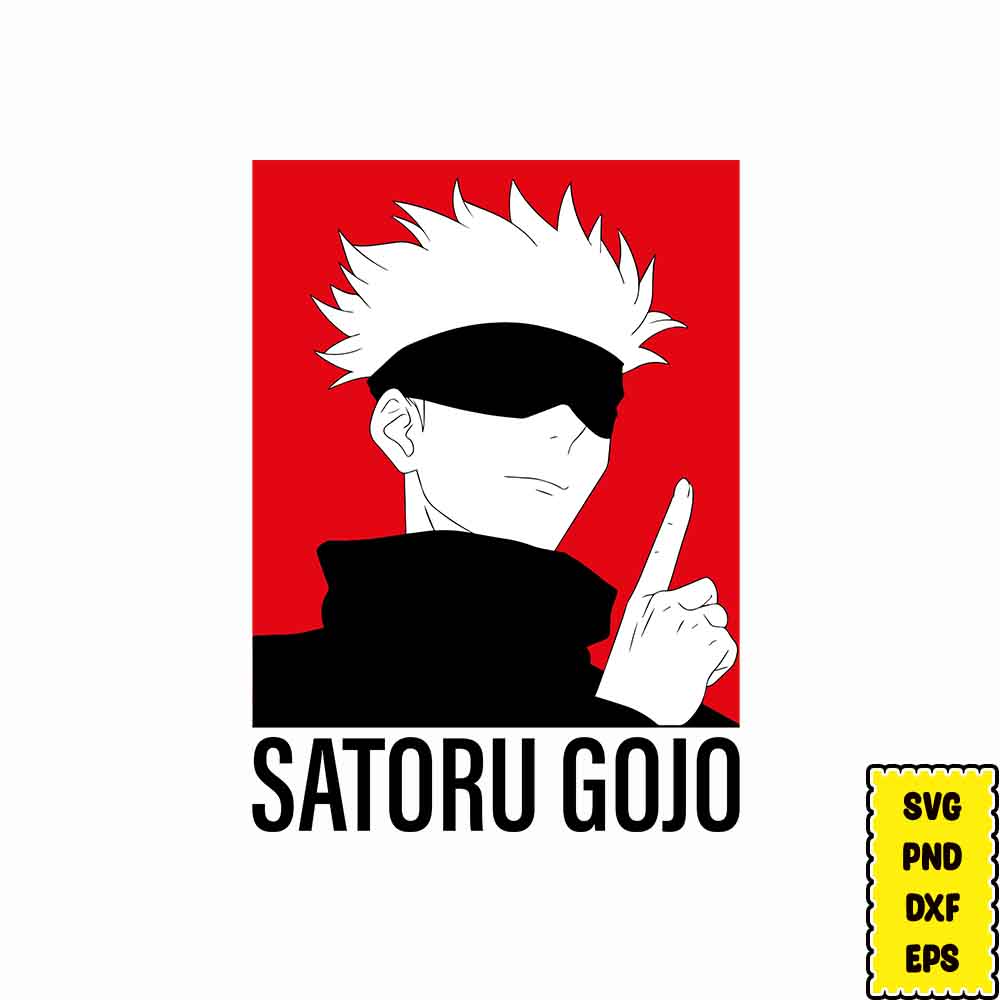 Satoru Gojo Svg, Anime vector files, Anime dtf transfer, Ani | Inspire ...