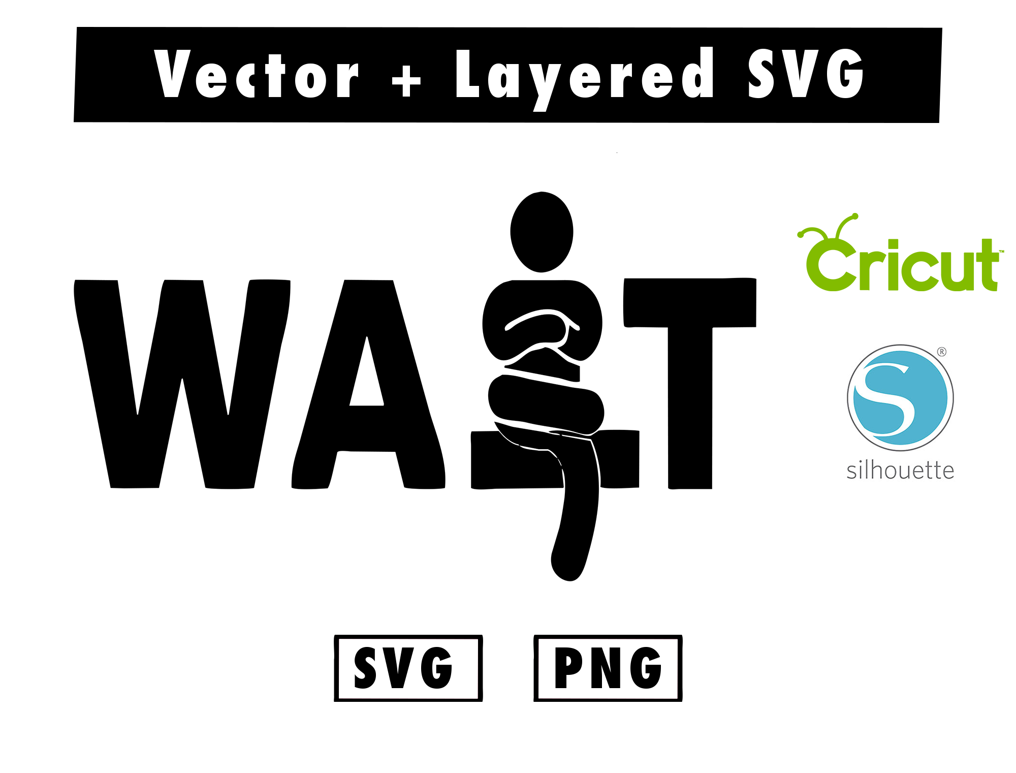 wait svg and png files for cricut machine , anime svg , mang - Inspire ...