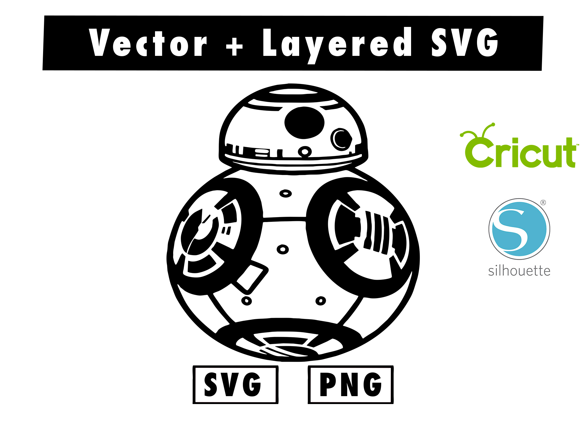 BB 8 svg and png files for cricut machine , anime svg , mang | Inspire ...