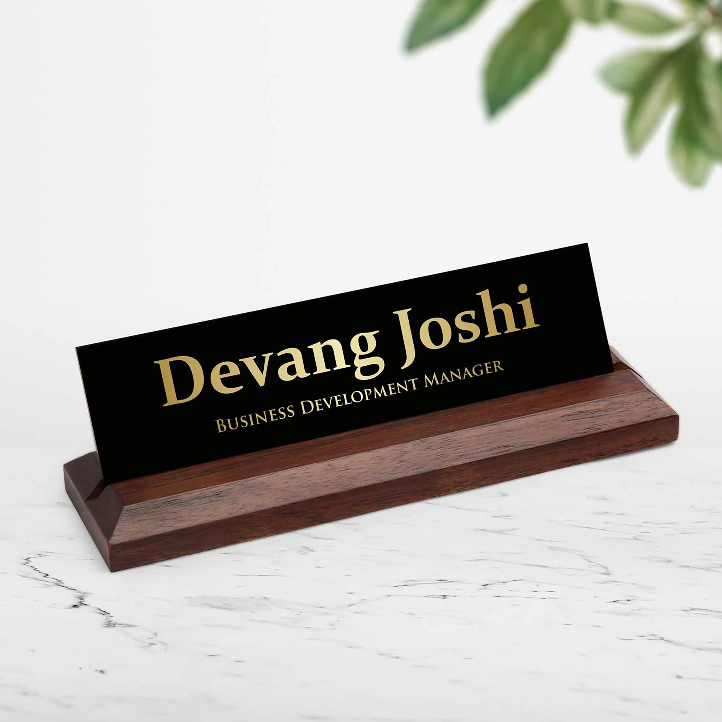 Desk Name Plate Personalized Professional Office Gift | Inspire Uplift