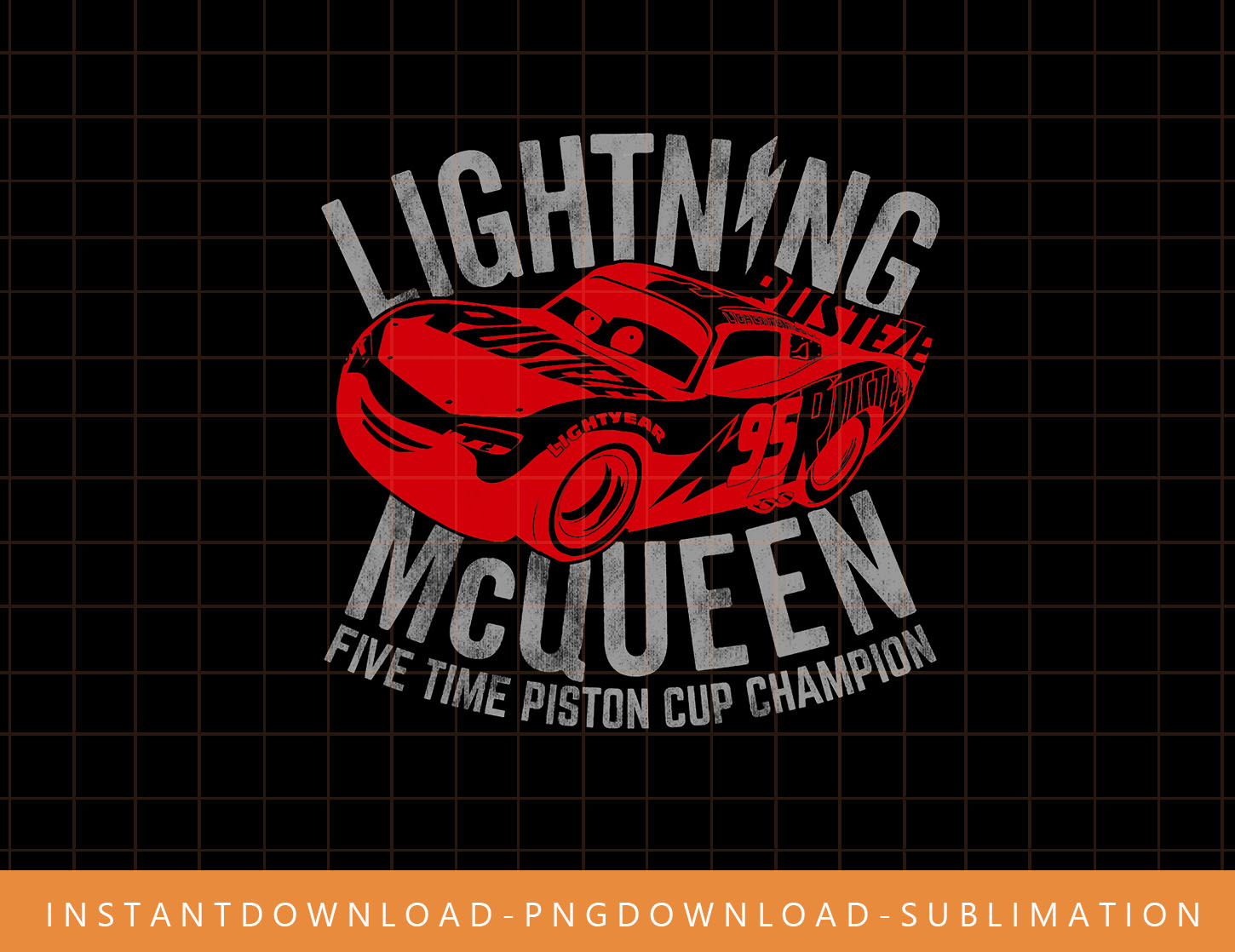 Disney Pixar Cars Lightning McQueen Five Time Champion png, | Inspire ...