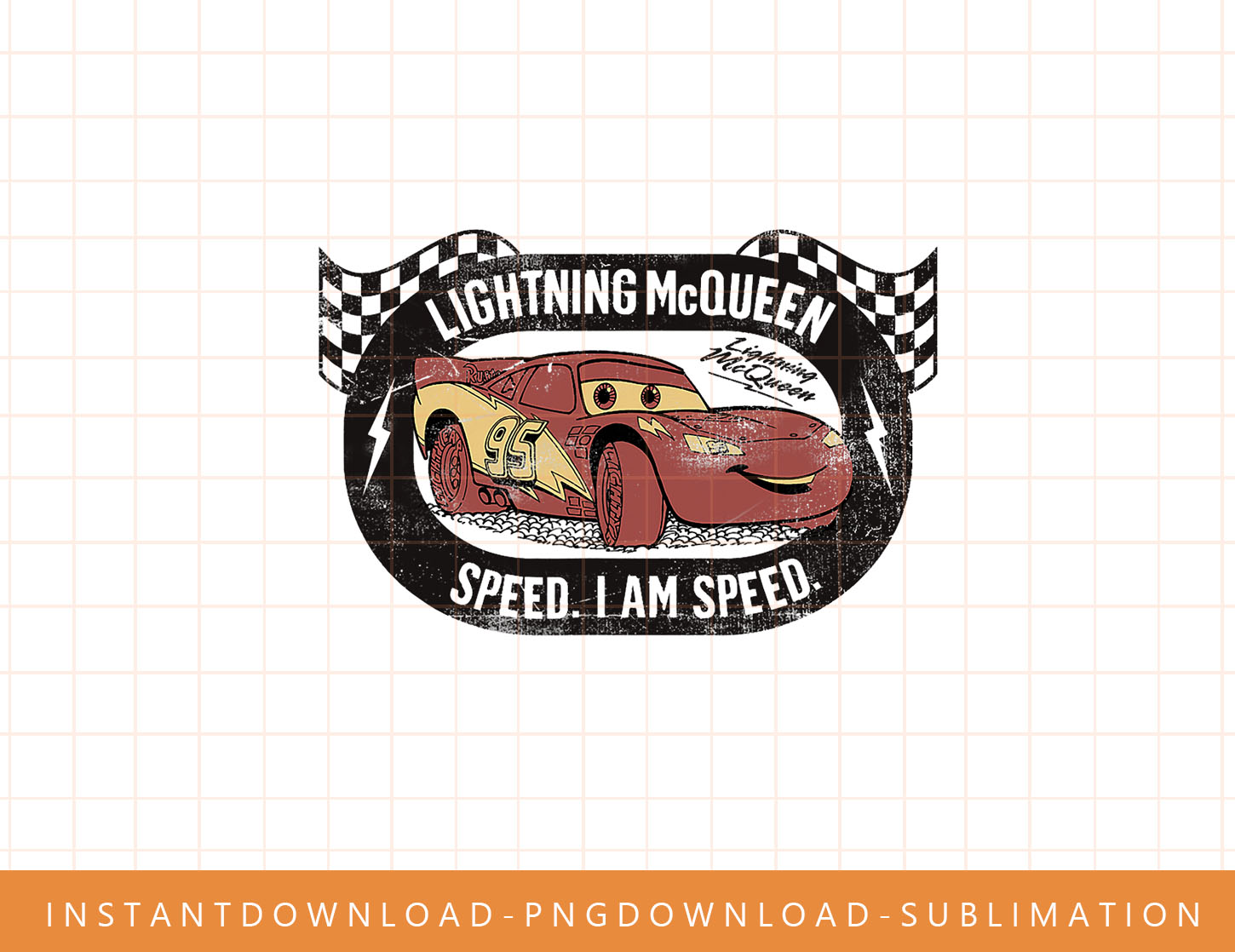 Disney Pixar Cars Lightning McQueen I am Speed T-Shirt png, | Inspire ...