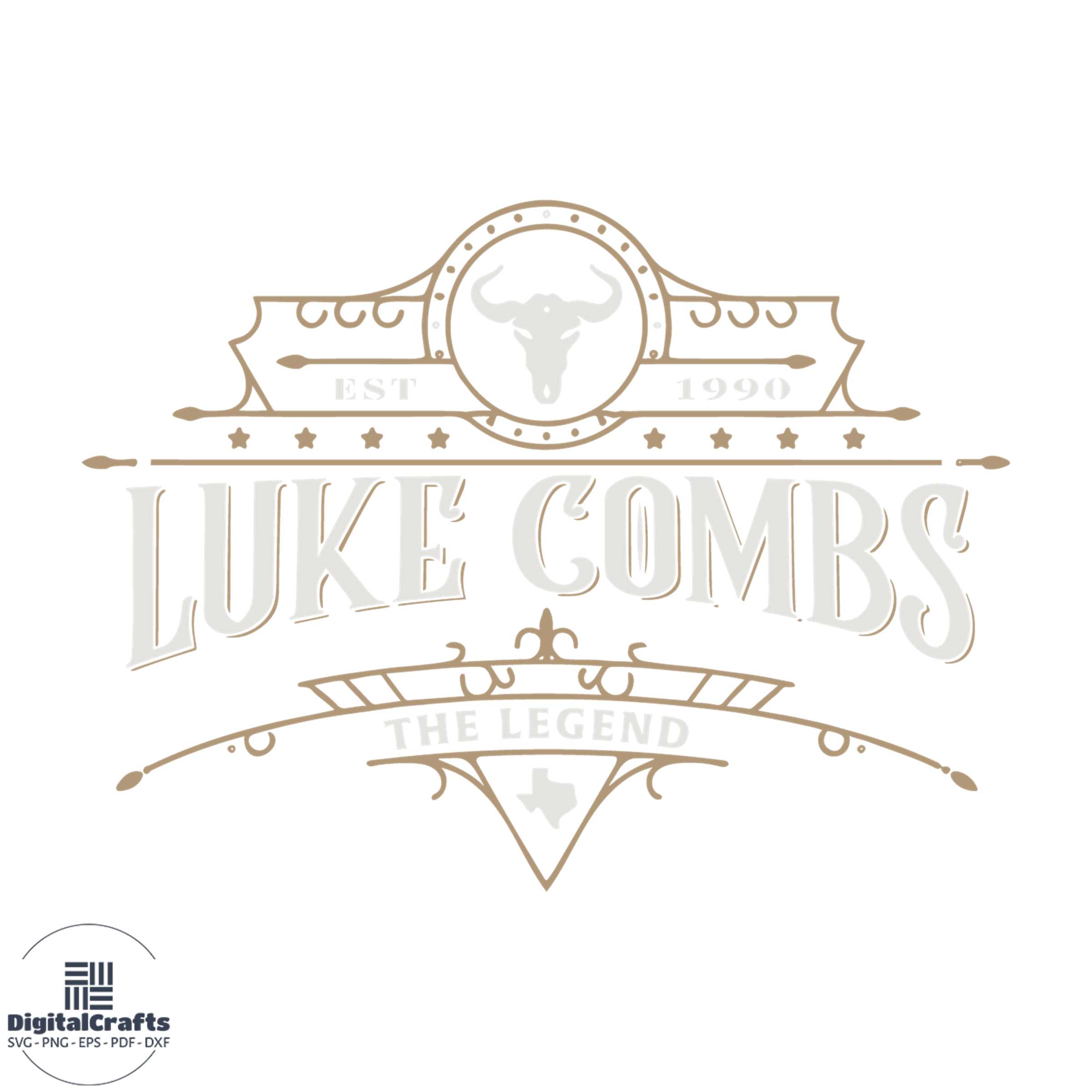 Luke Combs Merch Country Music SVG Graphic Design Files | Inspire Uplift